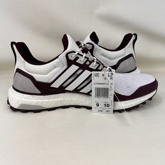 adidas | Shoes | Adidas Ultraboost Texas Am Running Shoes White Maroon ...